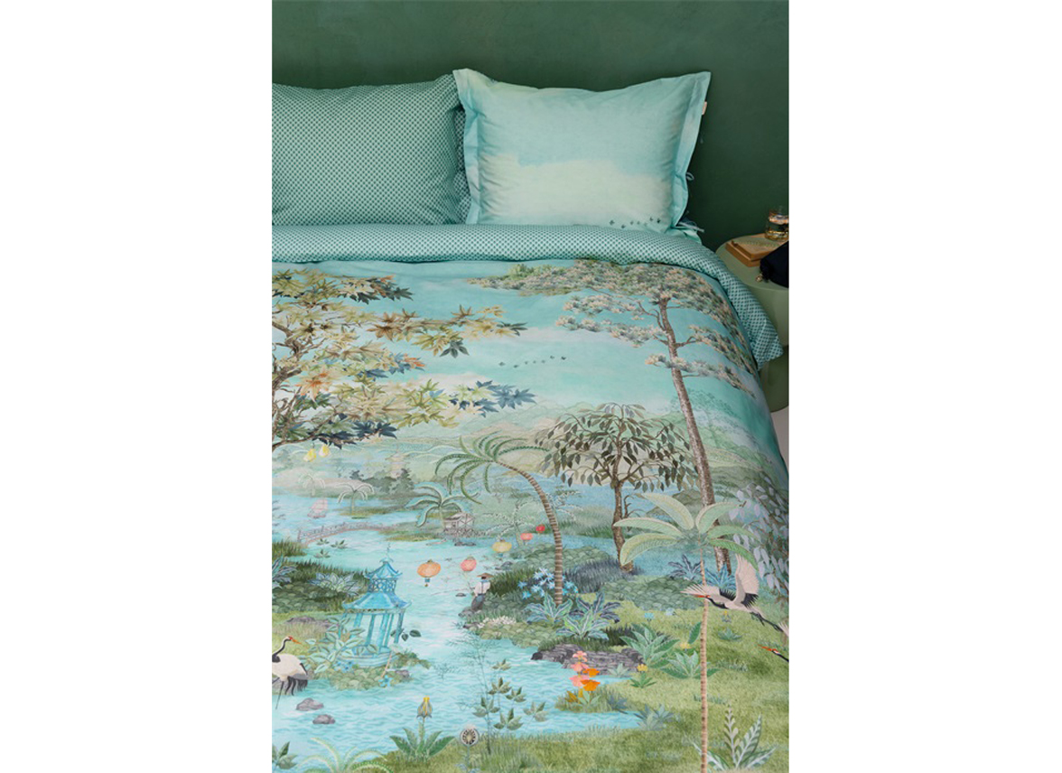 Pip Studio dekbedovertrek Pip Paradise green - Morpheus Beddengoed